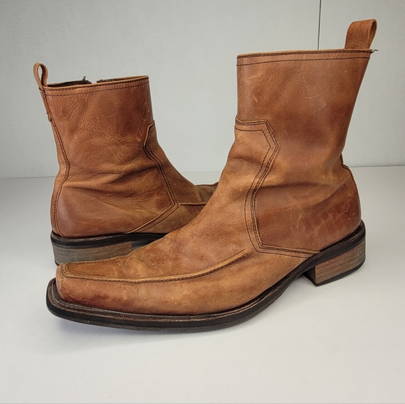Destroy | Shoes | Destroy Vintage Mens Boots Size 9 Brown Leather Made ...